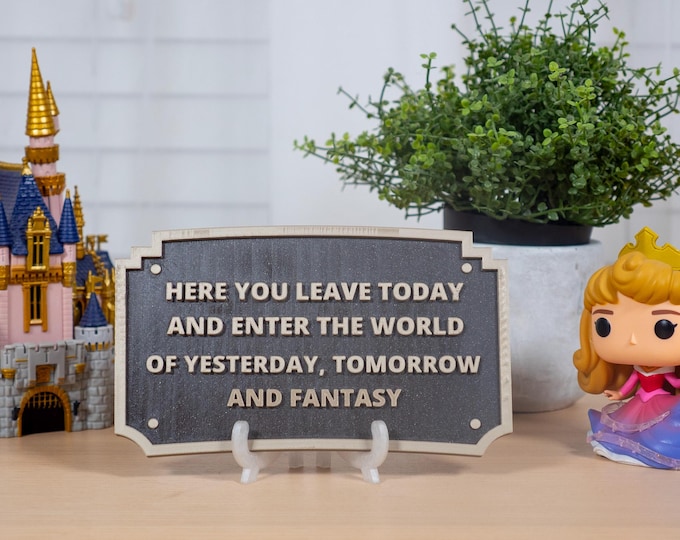 Disneyland Entrance Plaque - Etsy