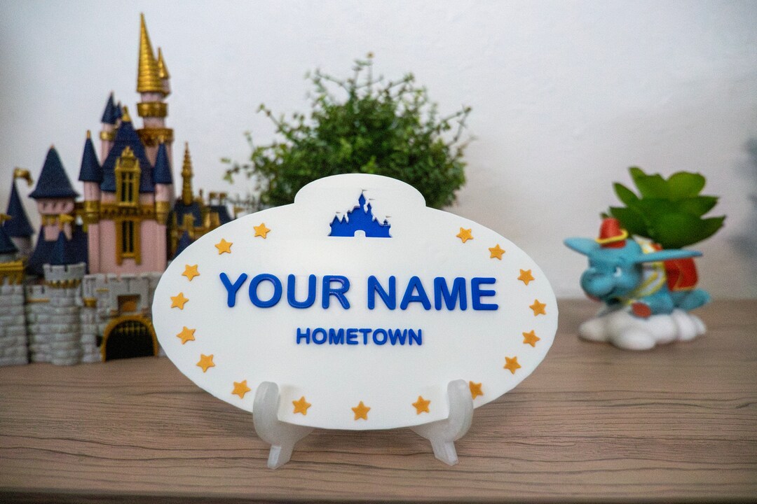 Fantasy Signpost: Disney Name Tag Door Sign - Etsy