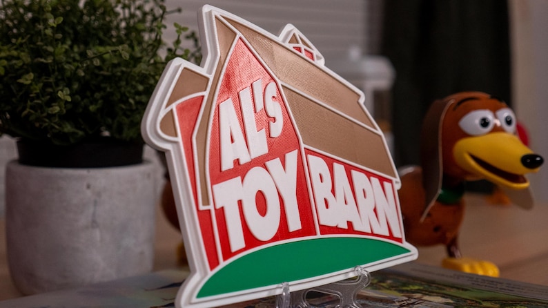 3D Printed Al’s Toy Barn Logo | Kids Playroom Wall Art | Toy Story ...