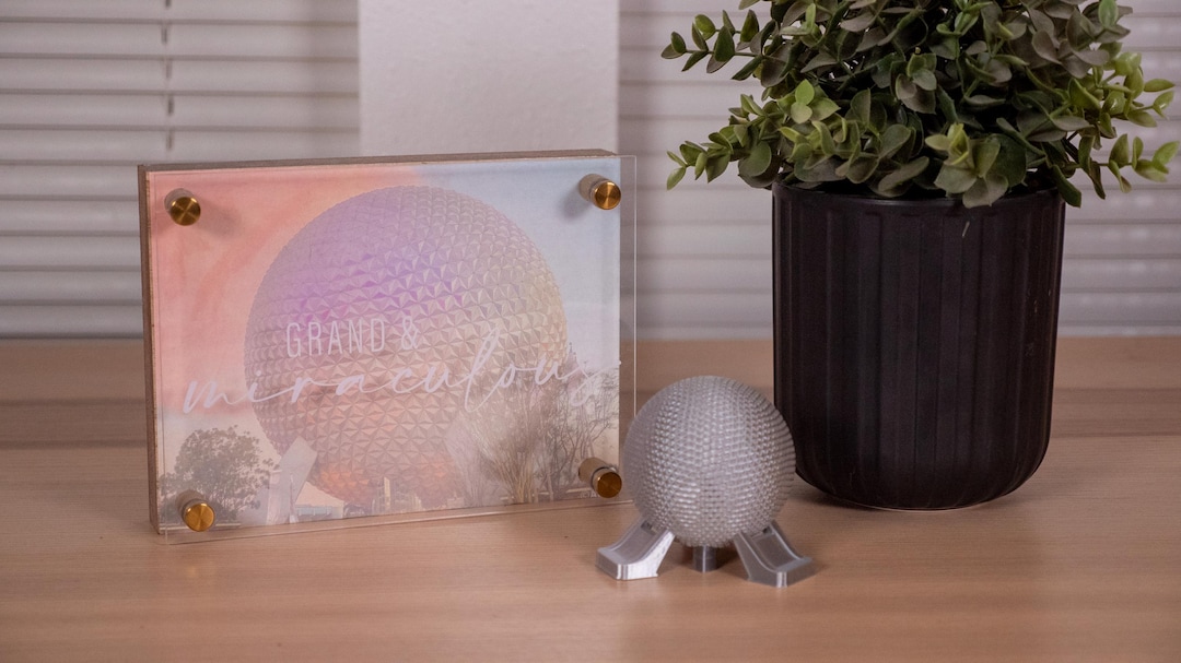 3D Printed Mini Spaceship Earth | Epcot Ball Icon Replica | Walt Disney ...
