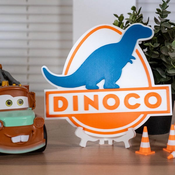 Dinoco Logo - Etsy