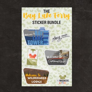 The Bay Lake Ferry Sticker Bundle - Etsy