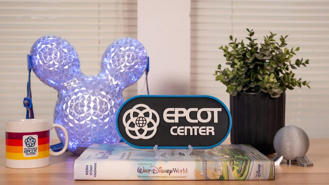 3D Printed Retro EPCOT Center Sign | Vintage 1982 Park Logo Replica ...
