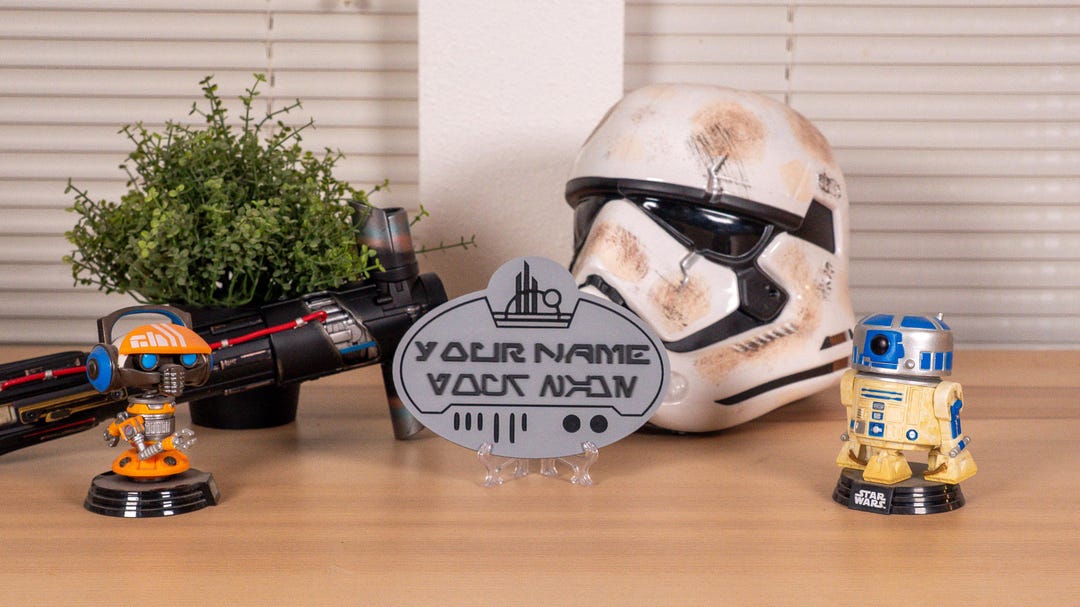 Customizable Batuu Name Tag Sign | Personalized Galaxy’s Edge Style ...