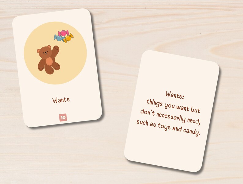 Financial Literacy Flashcards for Kids, Fun Money Learning Printable ...