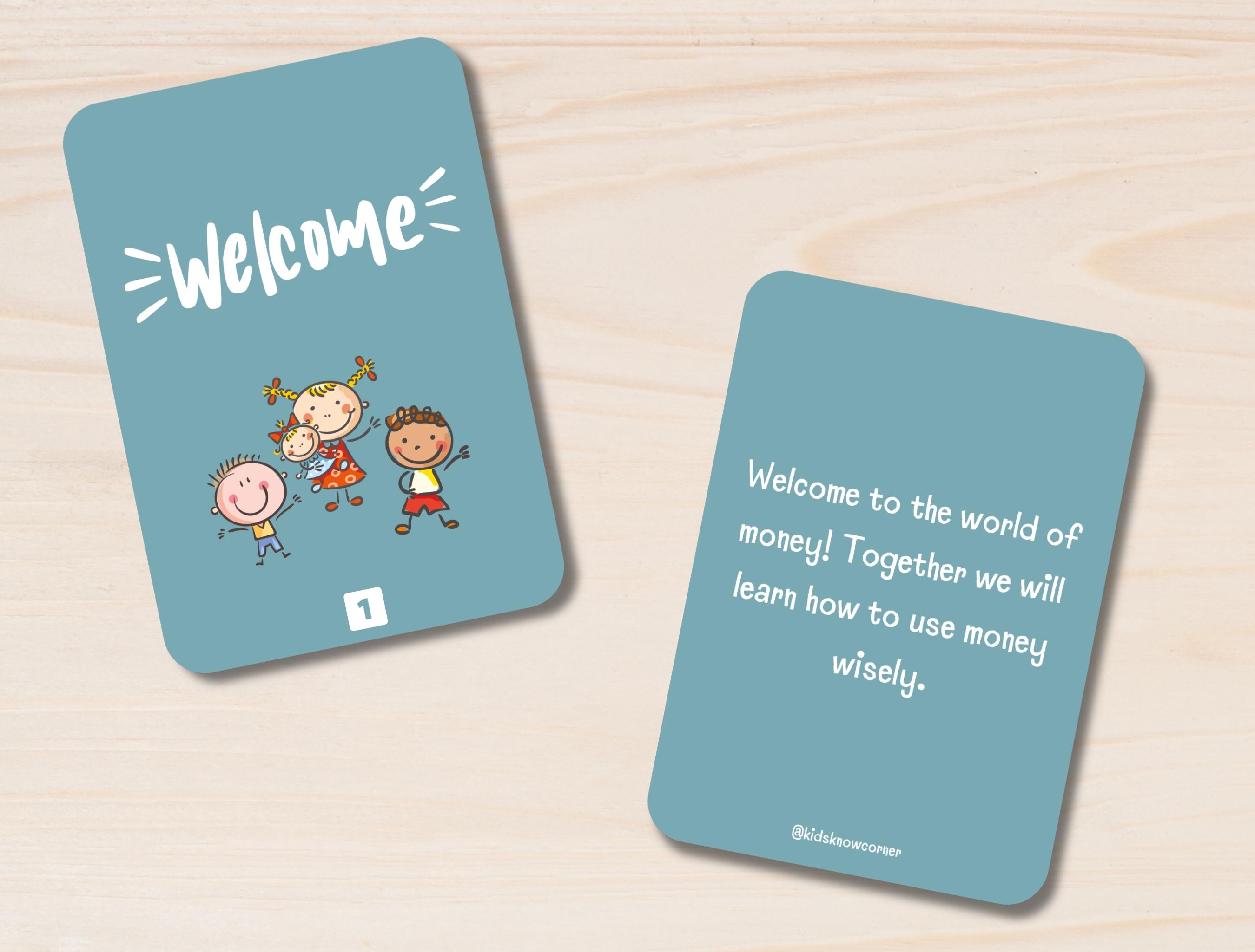 Financial Literacy Flashcards for Kids, Fun Money Learning Printable ...