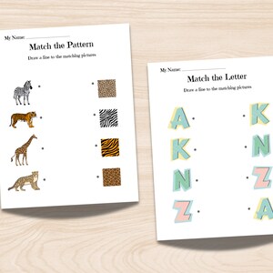 Printable Matching Worksheets, Match the Shape, Match the Color ...