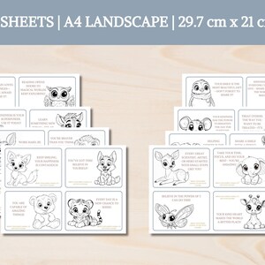 Motivational Lunchbox Notes & Coloring Cards for Kids 30 Printable and ...