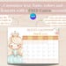 2025 Princess-themed Calendar for Kids, Editable Canva Template & Ready ...