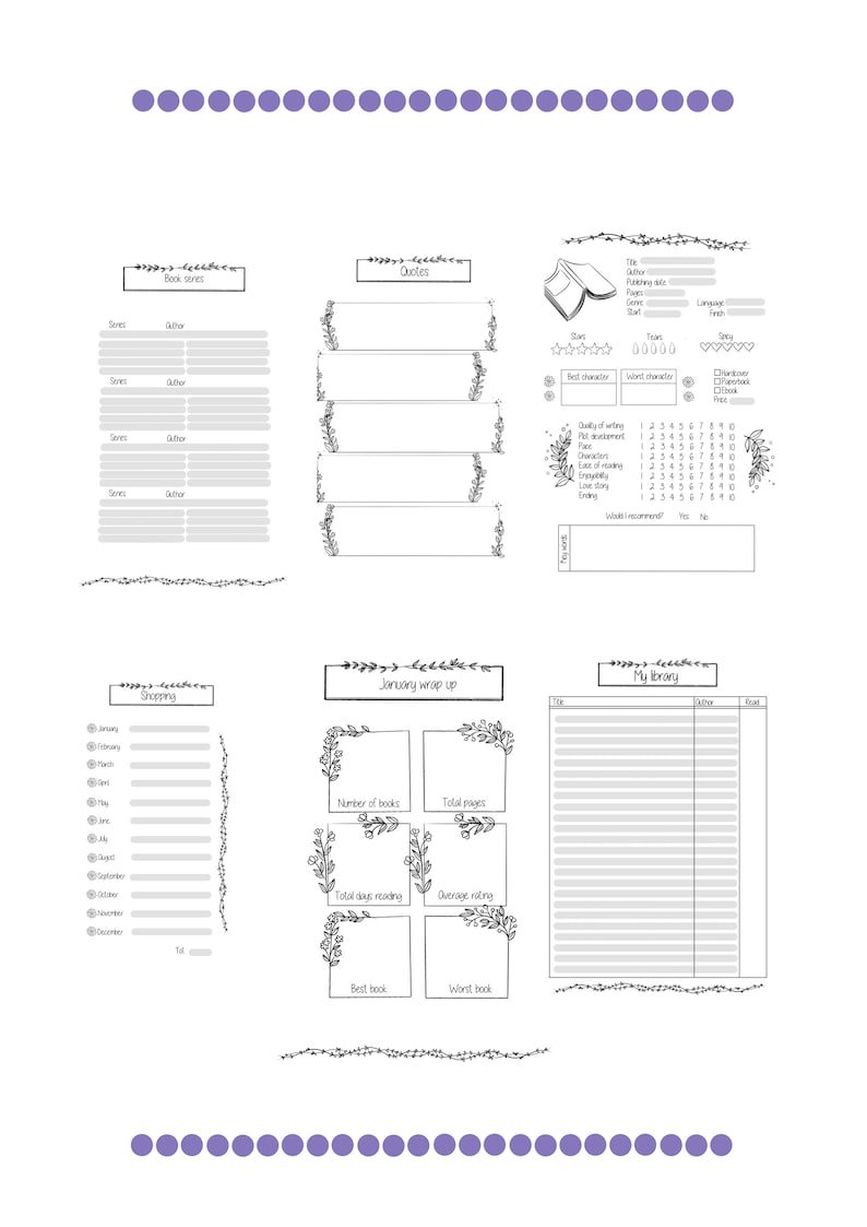 Diario Di Lettura - Etsy