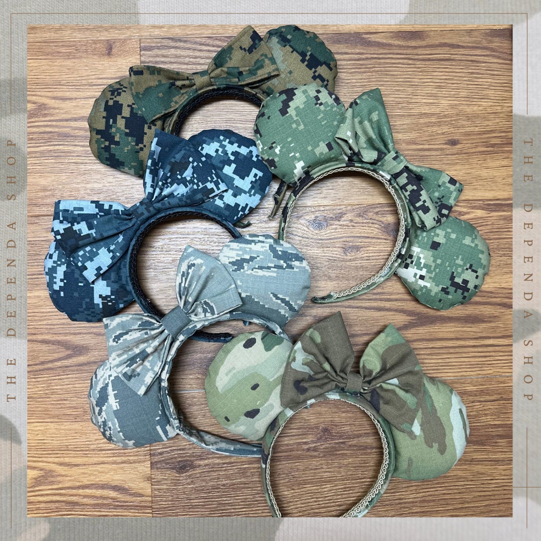 Military Minnie Mouse Ears - Etsy