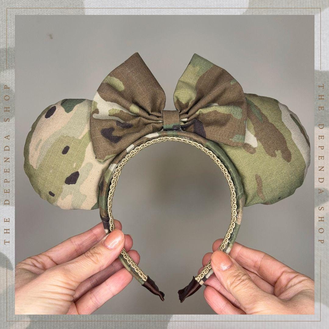 Military Minnie Mouse Ears - Etsy