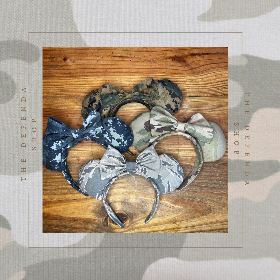Military Minnie Mouse Ears - Etsy
