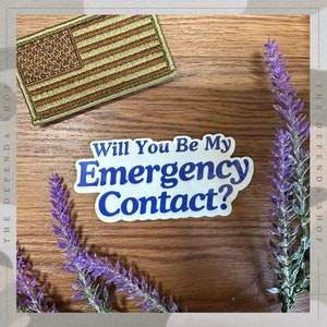 Will You Be My Emergency Contact? Sticker - Etsy