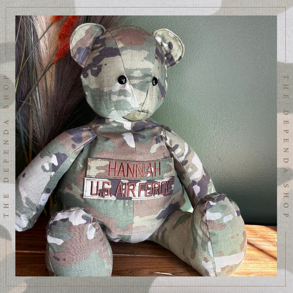 Custom Military Bear - Etsy