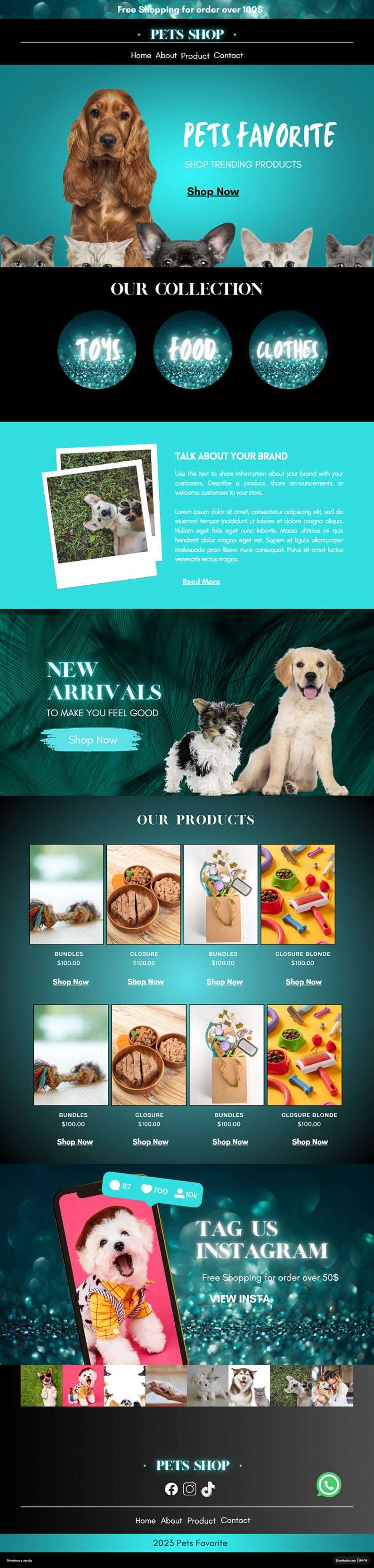 Canva Website Template, Website Templates, Done for You Website, Canva ...