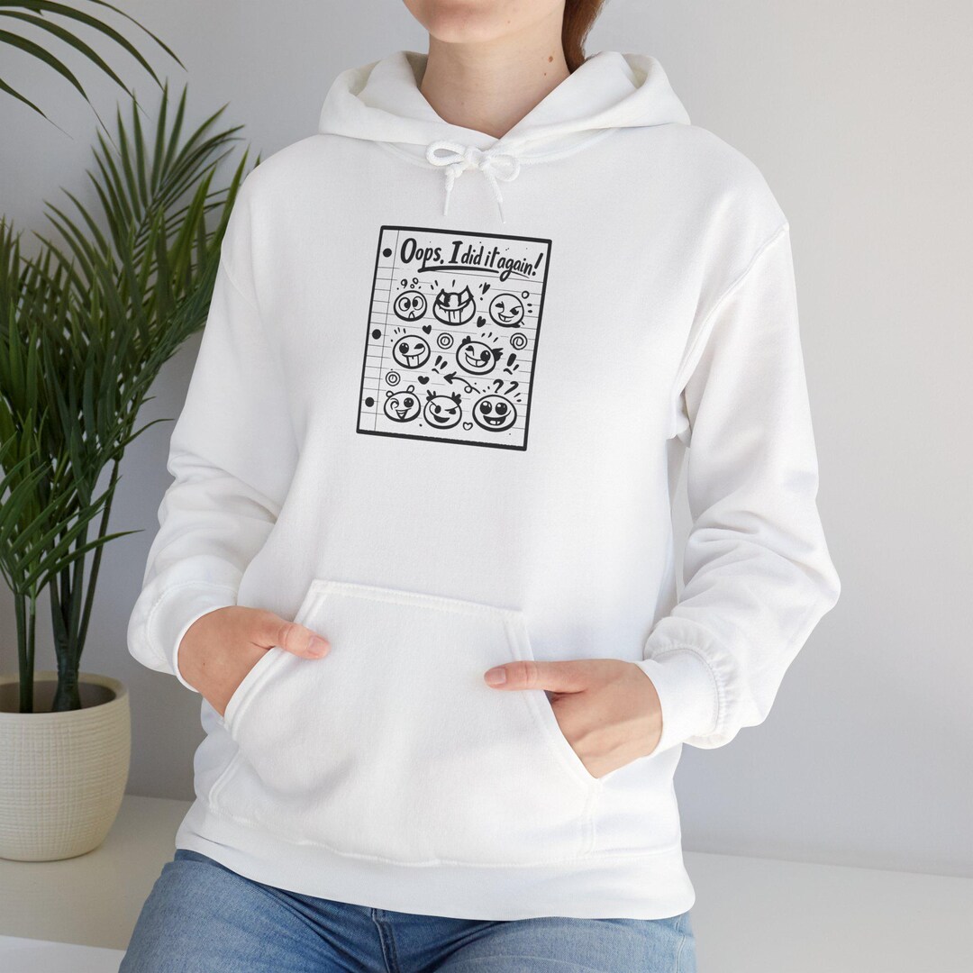 Confession Meme Hoodie | Relatable Doodles, Mood-overlay Chaotic Humor ...