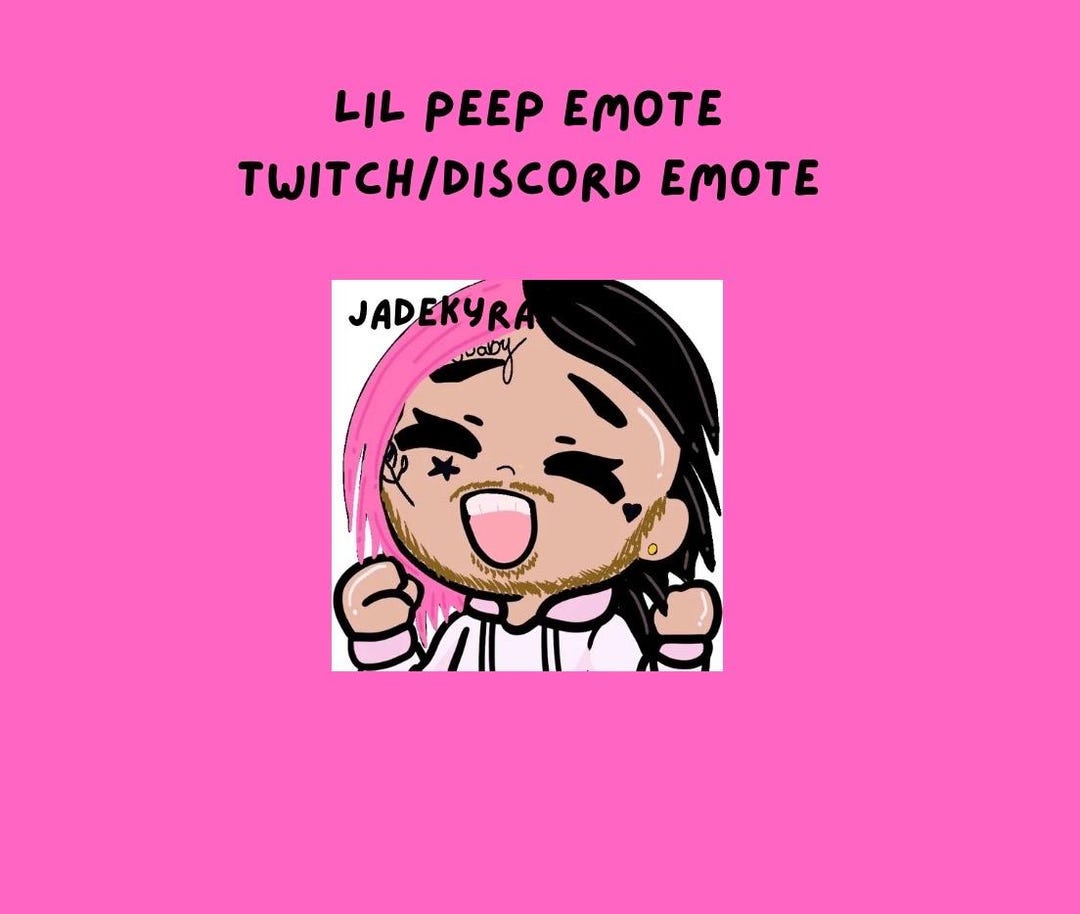 Lil Peep Emote Twitch Discord Emote - Etsy