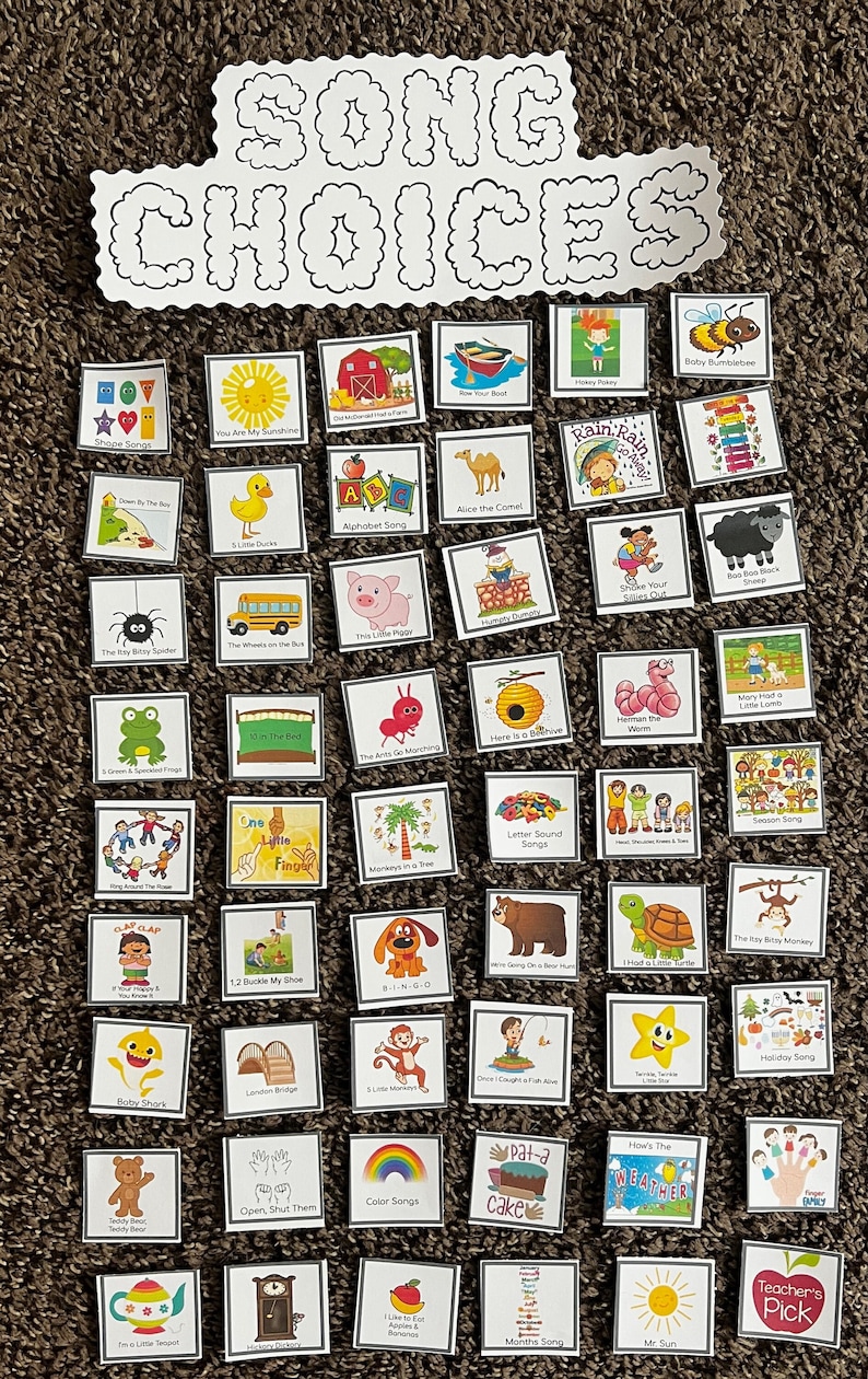 Preschool Song Board! - Etsy