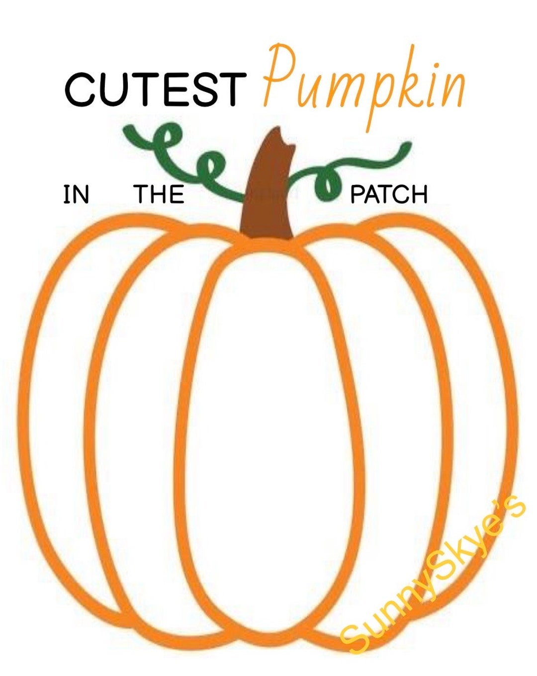 Cutest Pumpkin in the Patch - Fall Handprint Art - Etsy