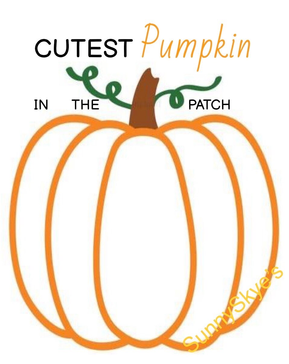 Cutest Pumpkin in the Patch - Fall Handprint Art - Etsy