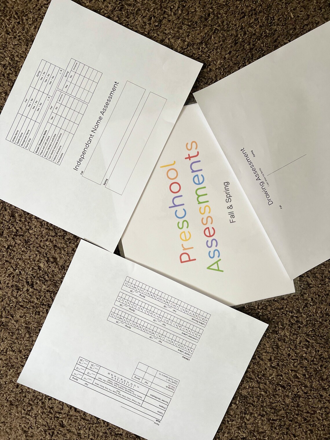 Preschool Assessment & Assessment Tools ! Fall/spring Progress ...