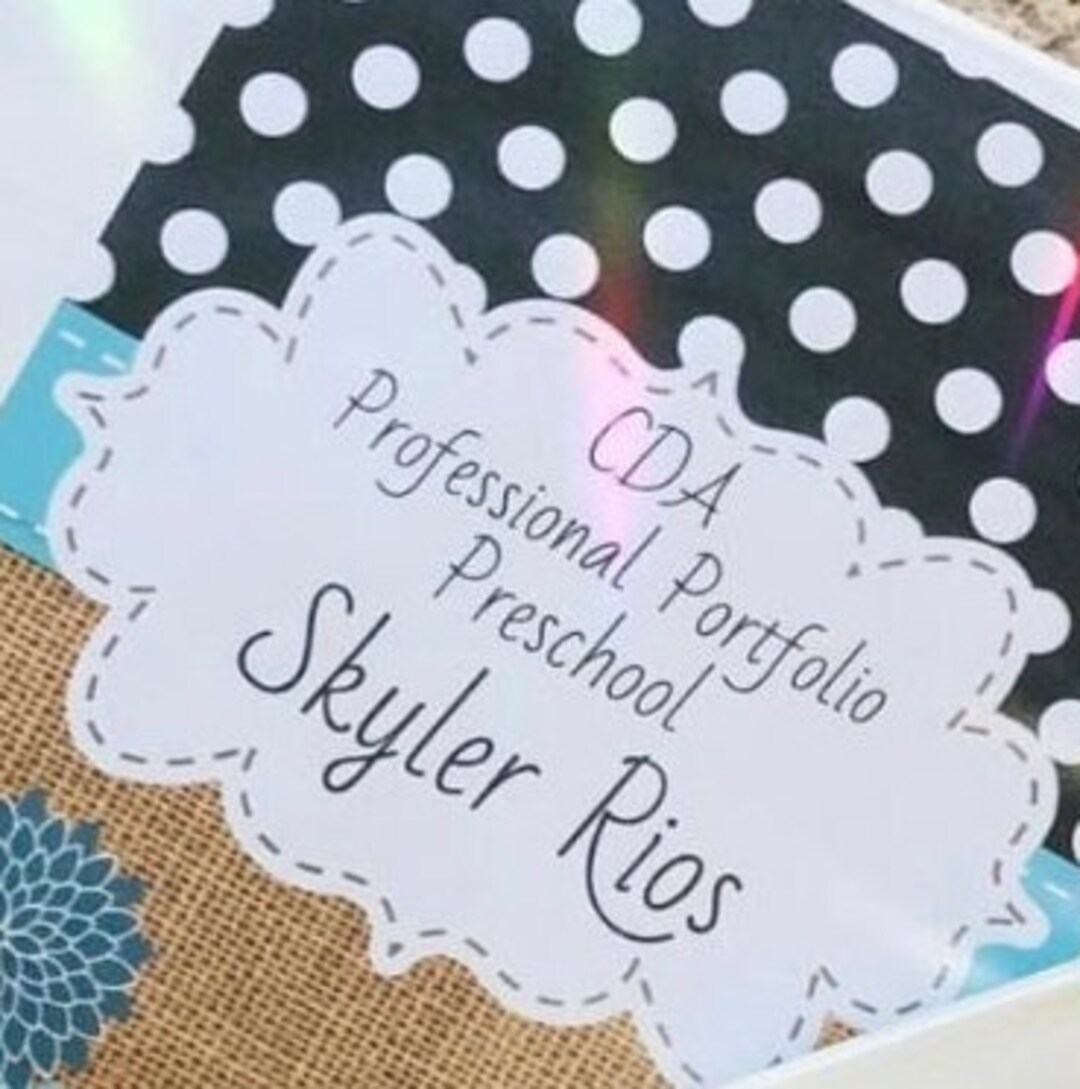 Complete Preschool Child Development Associate Portfolio - Etsy