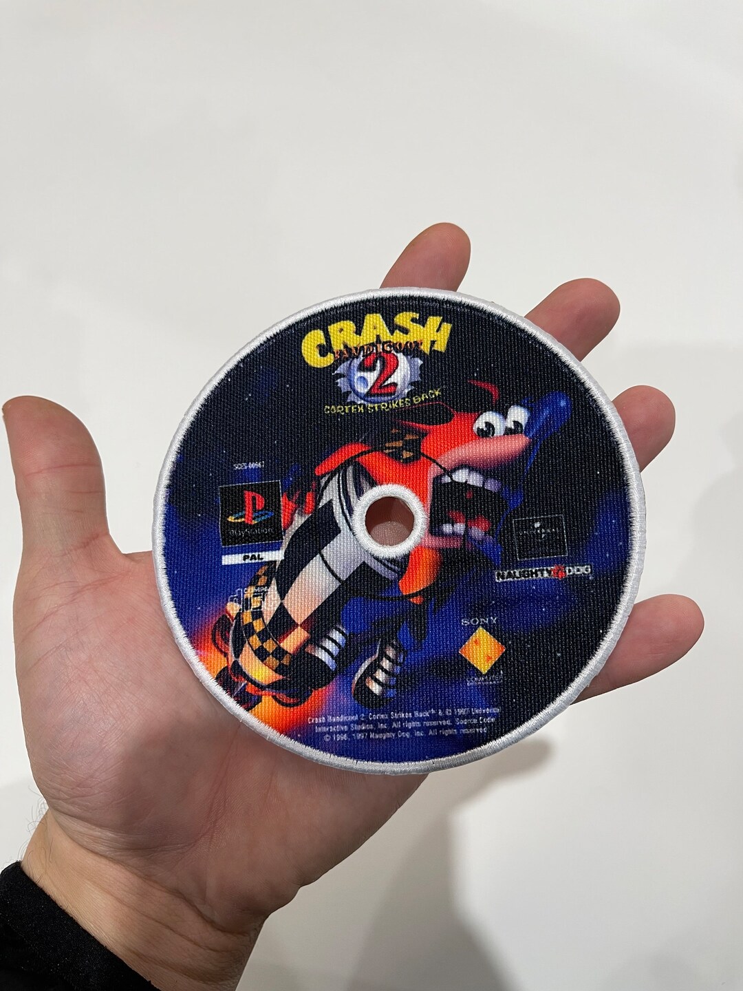 PS Game Patch Iron on Crash Bandicoot 2 Cortex Strikes Back Video Gamer ...