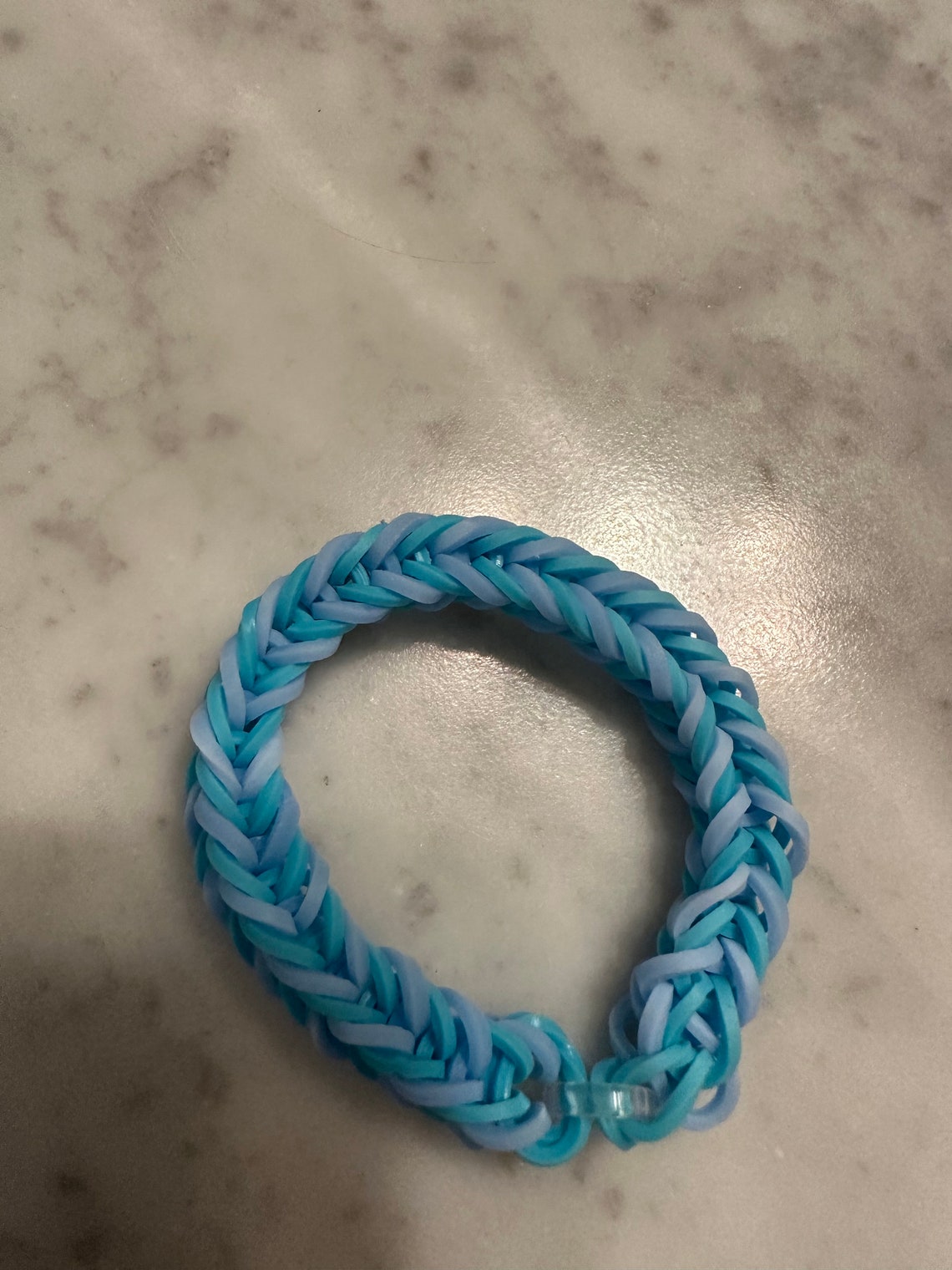 Blue Loom Bracelet - Etsy