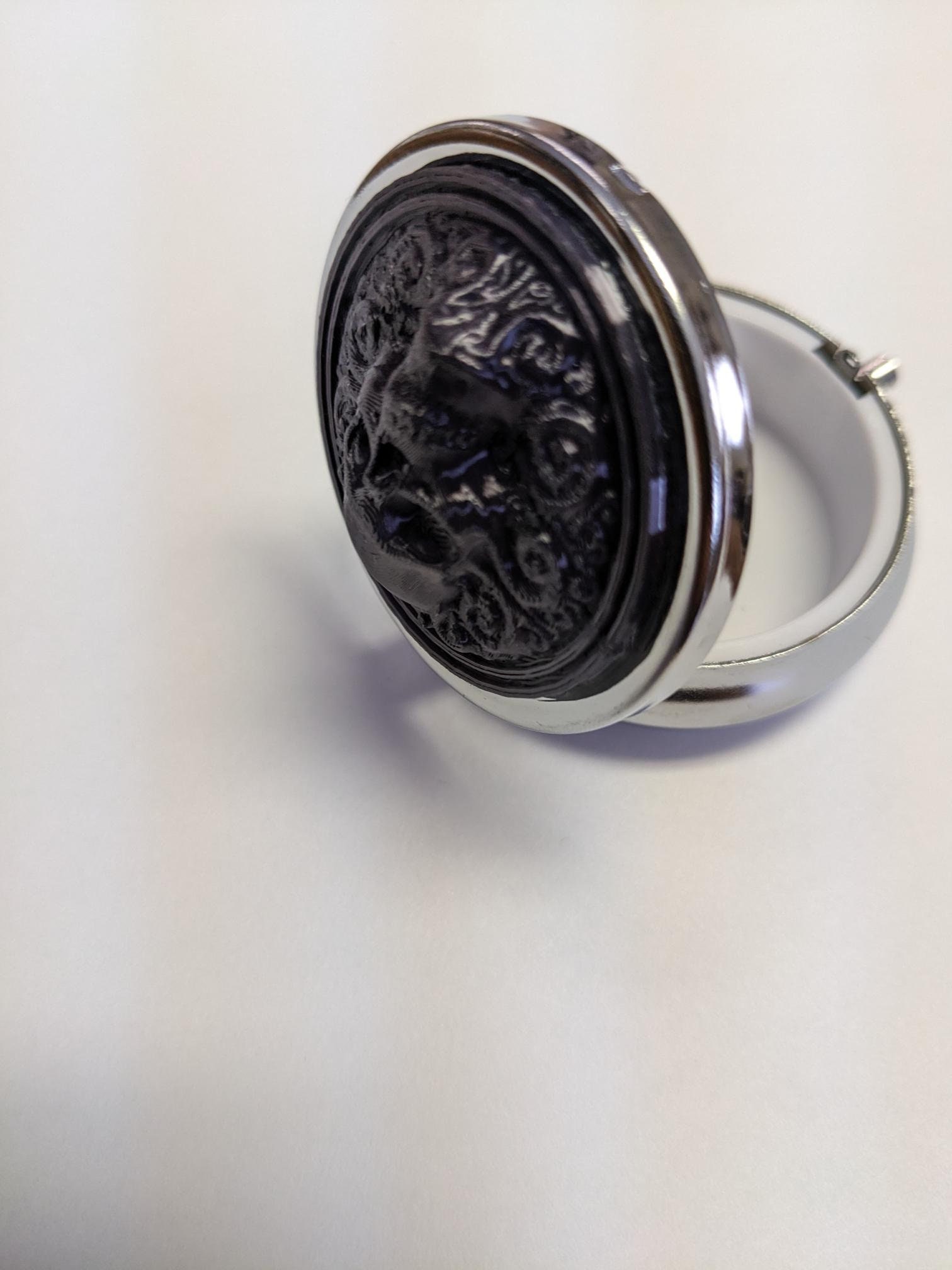 Gothic Pillbox, Filigree Design, Pill Box, Goth, Gothic Skull, Skull ...