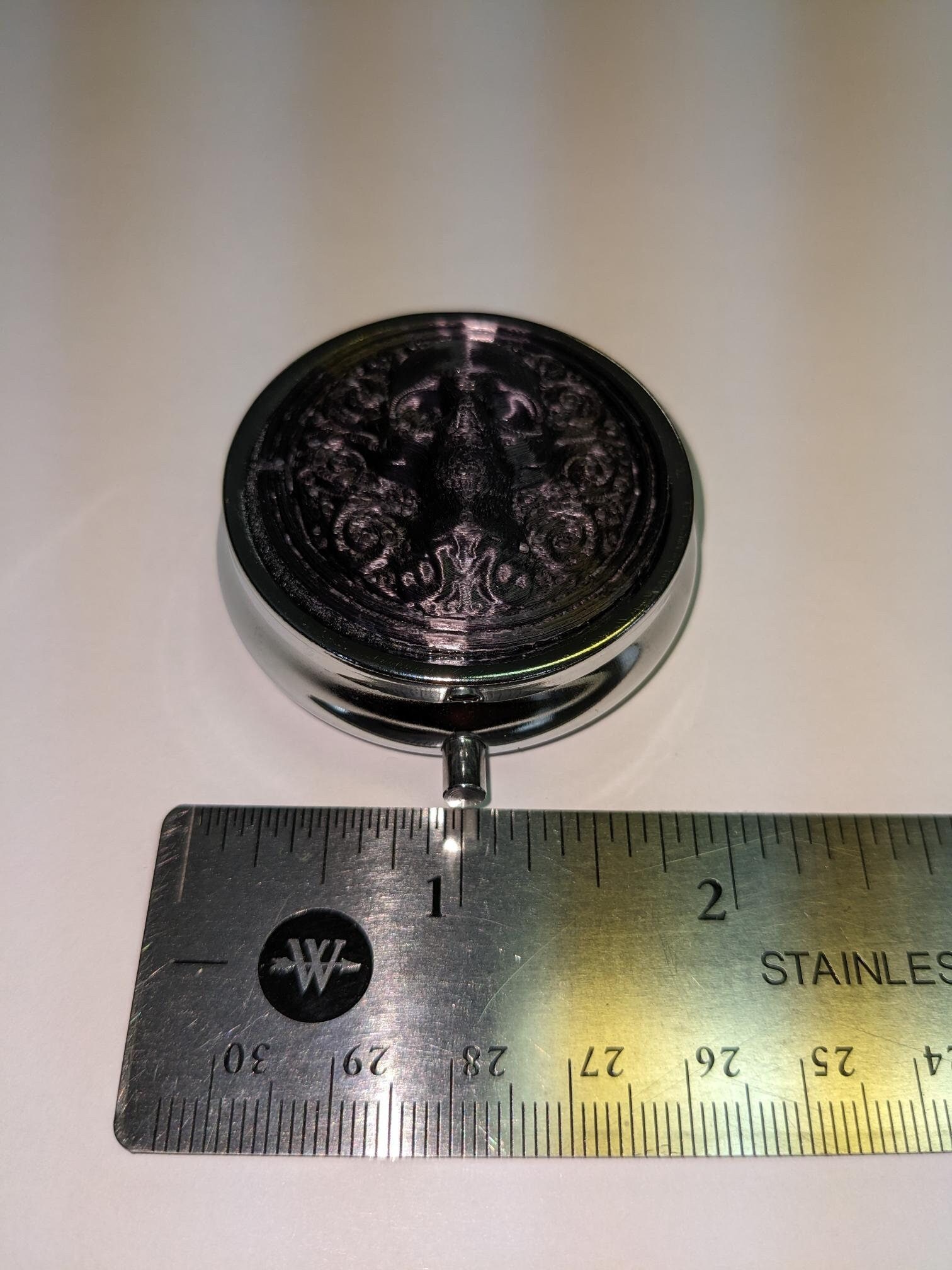 Gothic Pillbox, Filigree Design, Pill Box, Goth, Gothic Skull, Skull ...