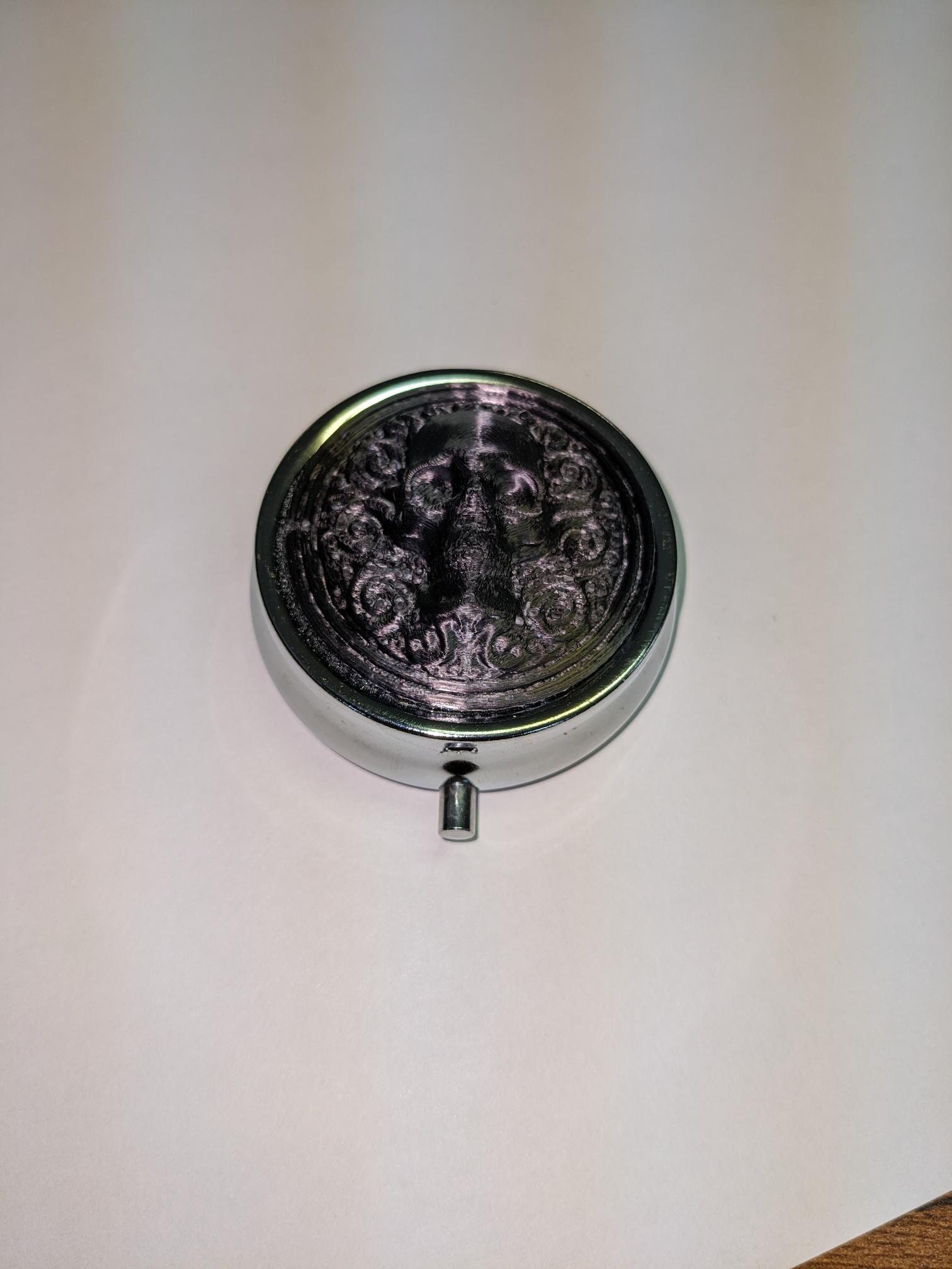 Gothic Pillbox, Filigree Design, Pill Box, Goth, Gothic Skull, Skull ...