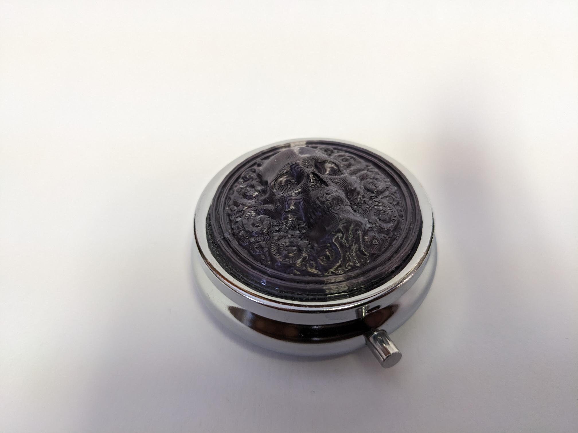 Gothic Pillbox, Filigree Design, Pill Box, Goth, Gothic Skull, Skull ...
