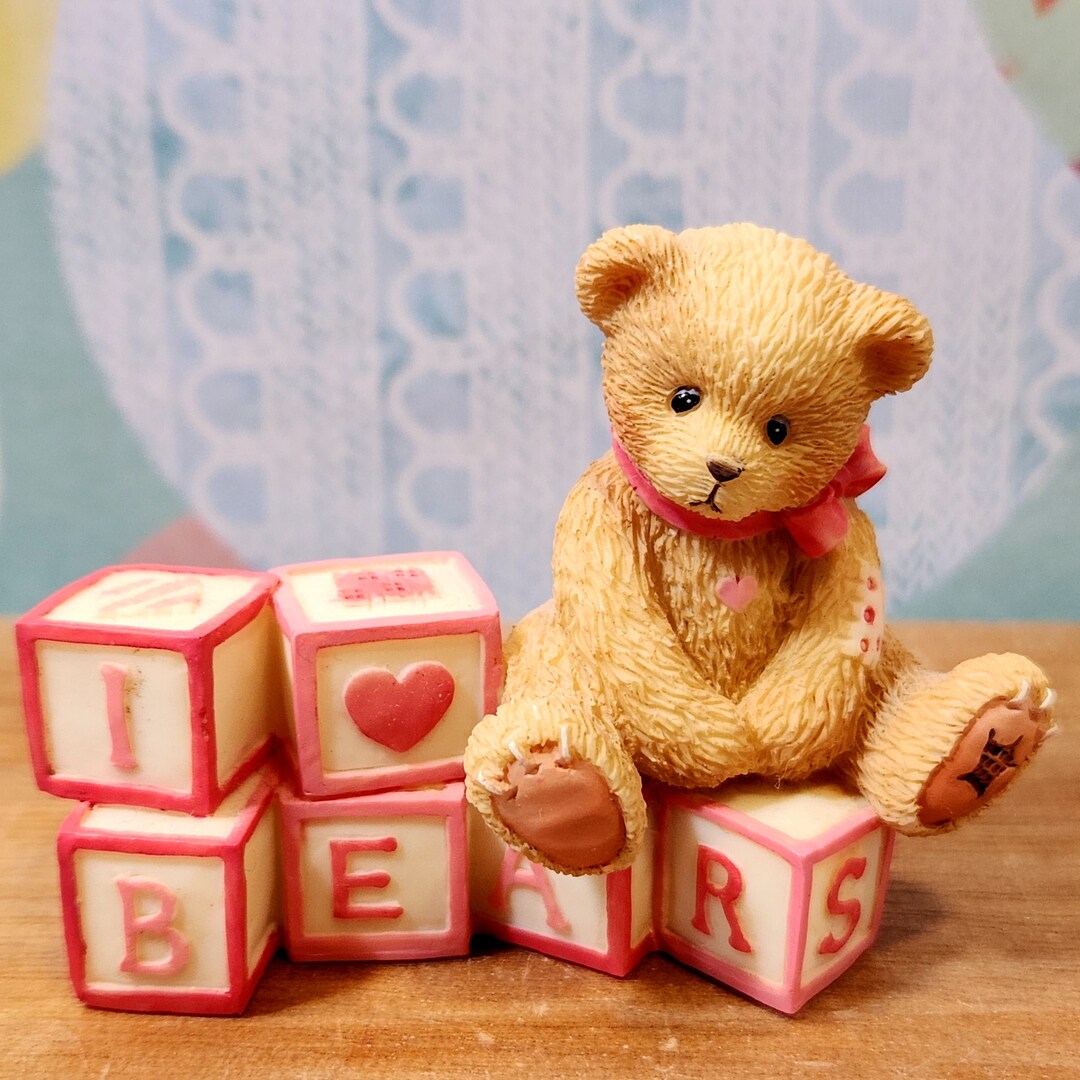 I Love Bears Cherished Teddies Mini Figurine 902950 From 1992 - Etsy