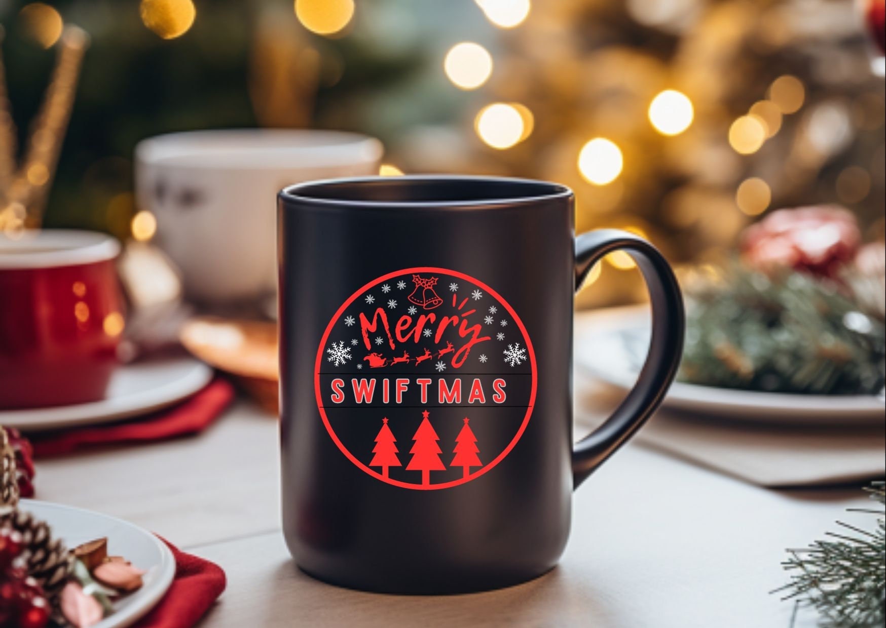 Merry Swiftmas SVG and PNG Swift Template, It Was Svg, Swifty Door ...