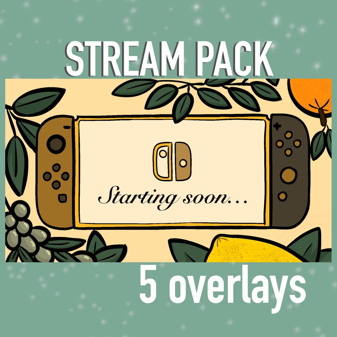 Cheap Cozy Gaming Fruit Twitch Overlays for Handheld Streamers - Etsy