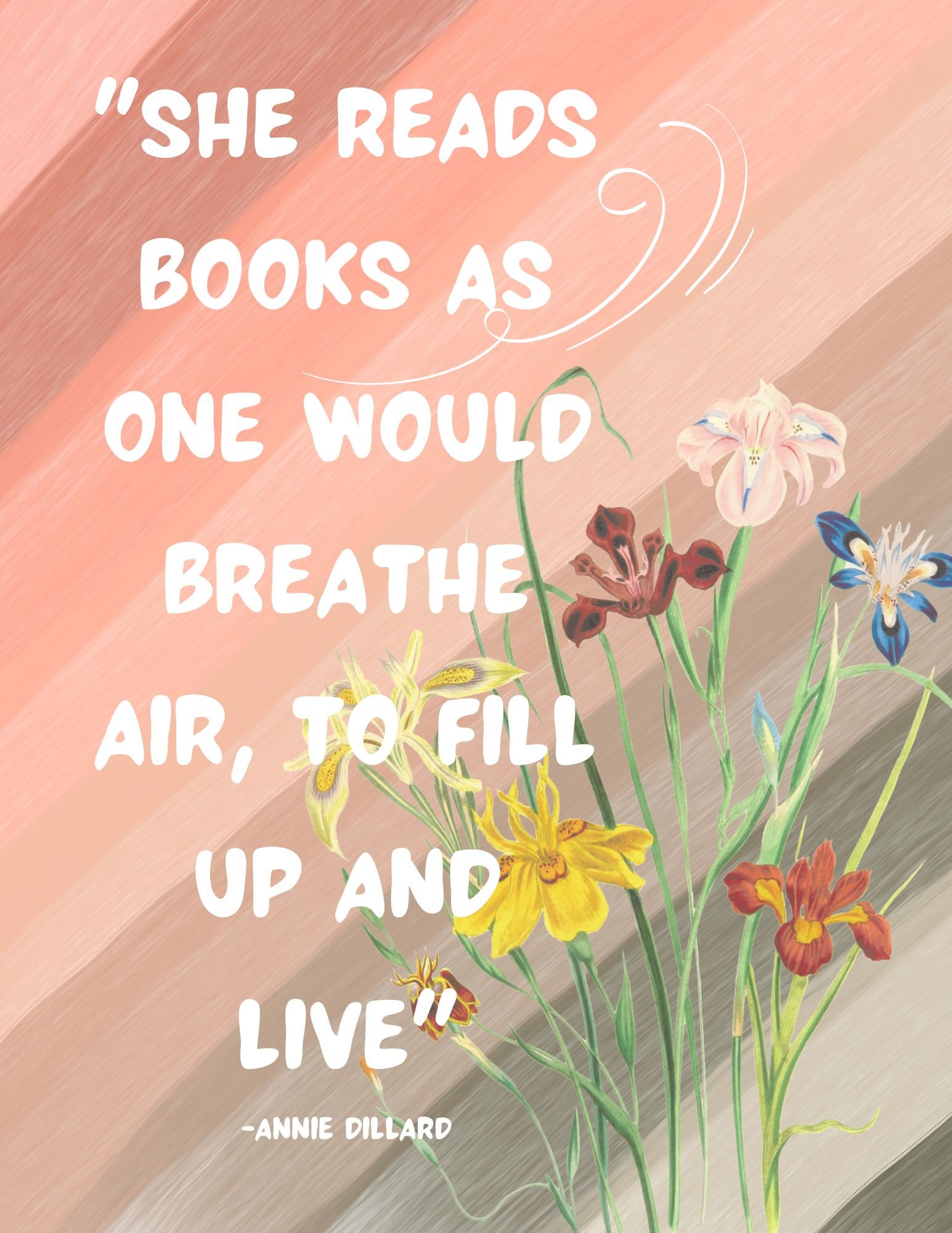 Pack of 10 Aesthetic Reading Posters With Inspirational Quotes for ...