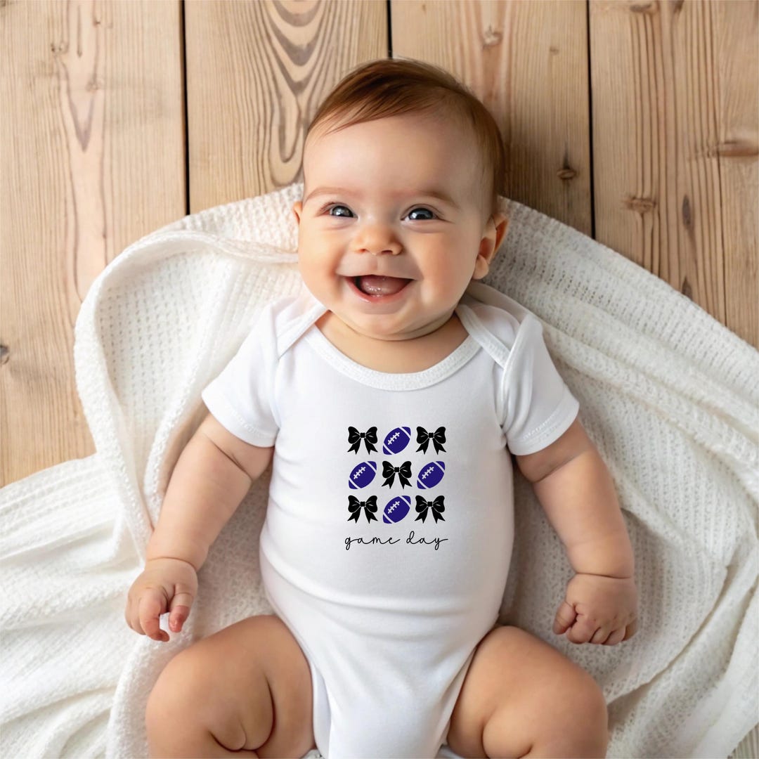 Baltimore Ravens Baby Onesie, Football Team Bodysuit - Etsy