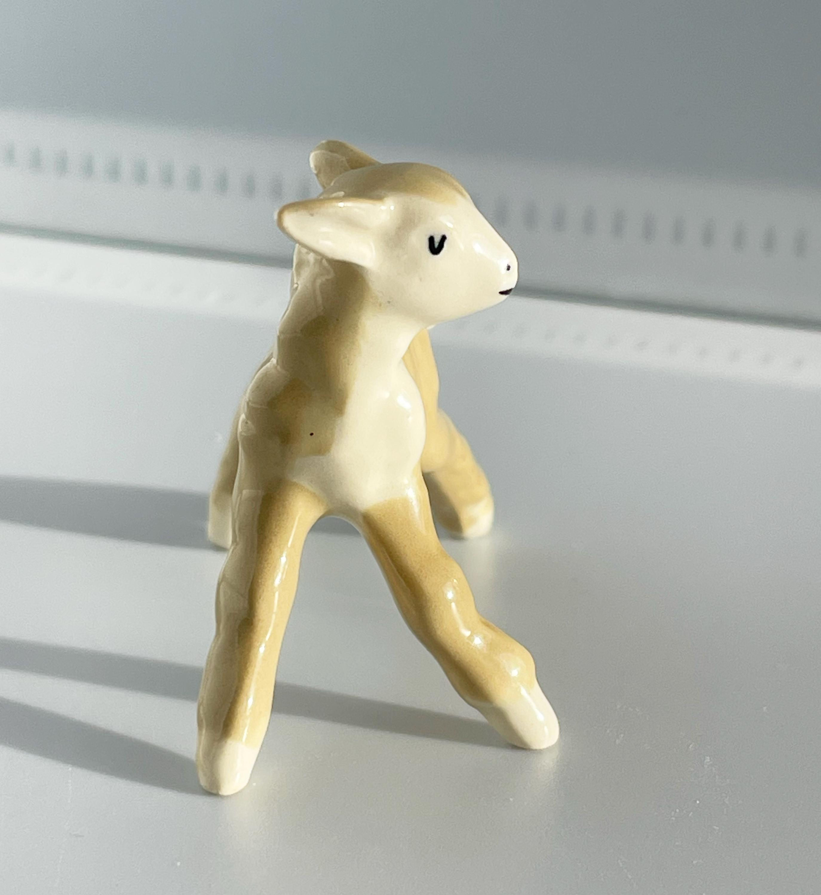 Rare Wade England Lamb 'playful Lamb' 1930s Figurine Collectible Farm ...