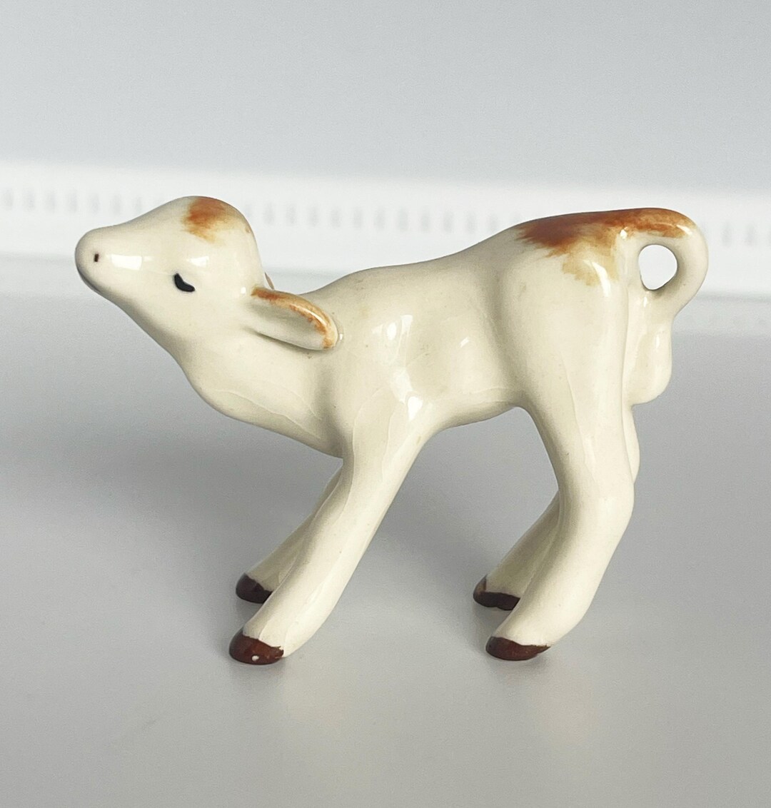 Rare Wade England Calf 1930s Figurine Collectible Farm Animal Cow ...