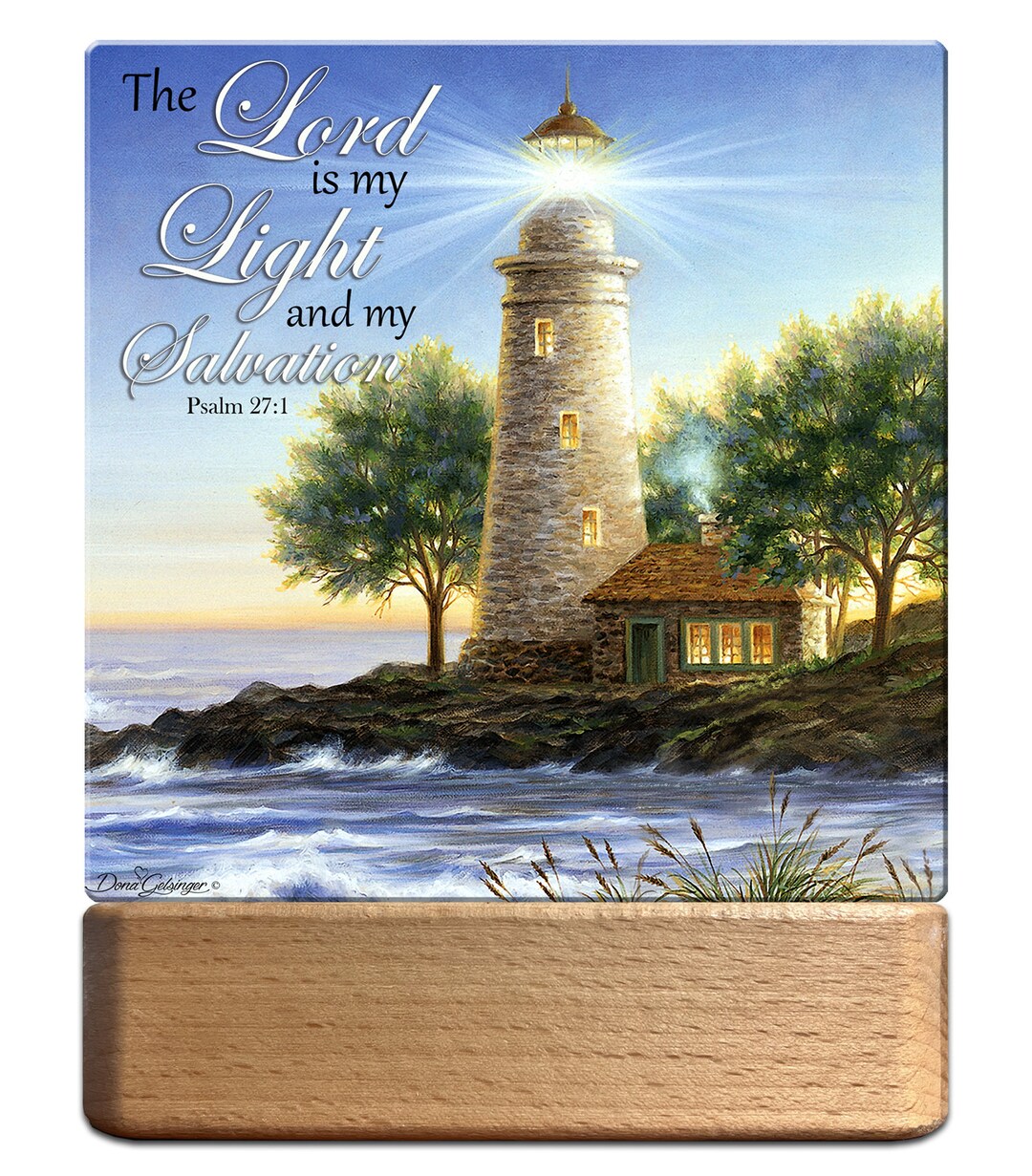 The Lighthouse With Scripture LED Nightlight - Etsy