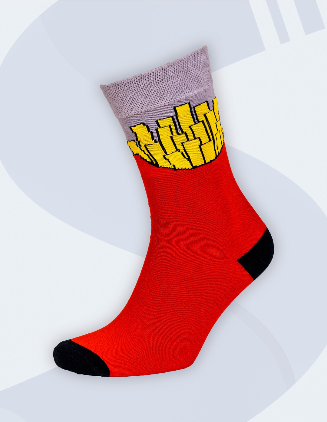 French Fries Sock Fragrant Cool Funny Socks With Colorful Motifs to ...