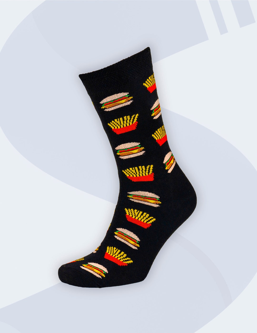 Burger&fries Sock Fast Food Sock Scented, Cool, Funny Socks With ...