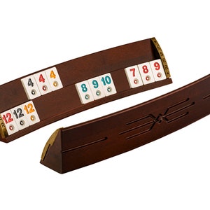 Personalized Wooden Oval Rummy Cube Set, Rummikub Game Oval Shaped ...
