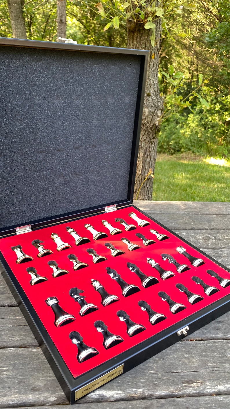 Personalized Collectible Chess Set Wooden Chess Board With - Etsy