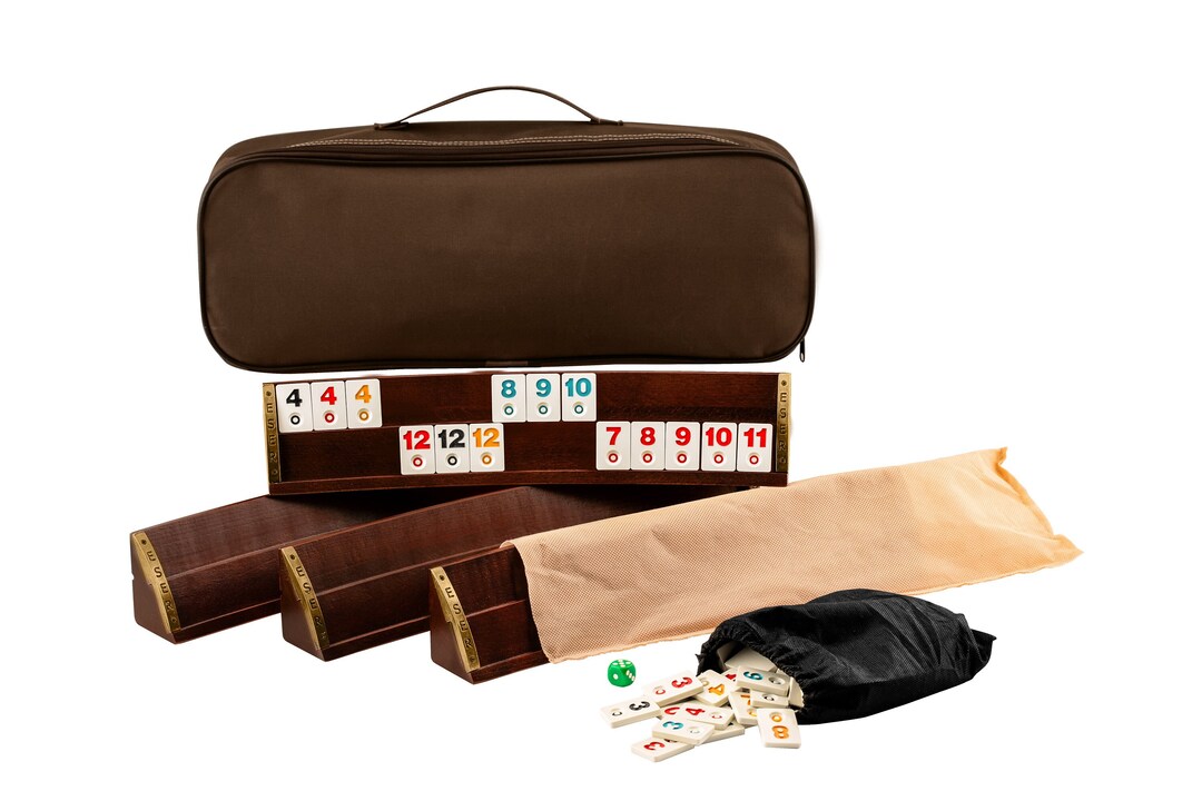 Personalized Wooden Oval Rummy Cube Set, Rummikub Game Oval Shaped ...