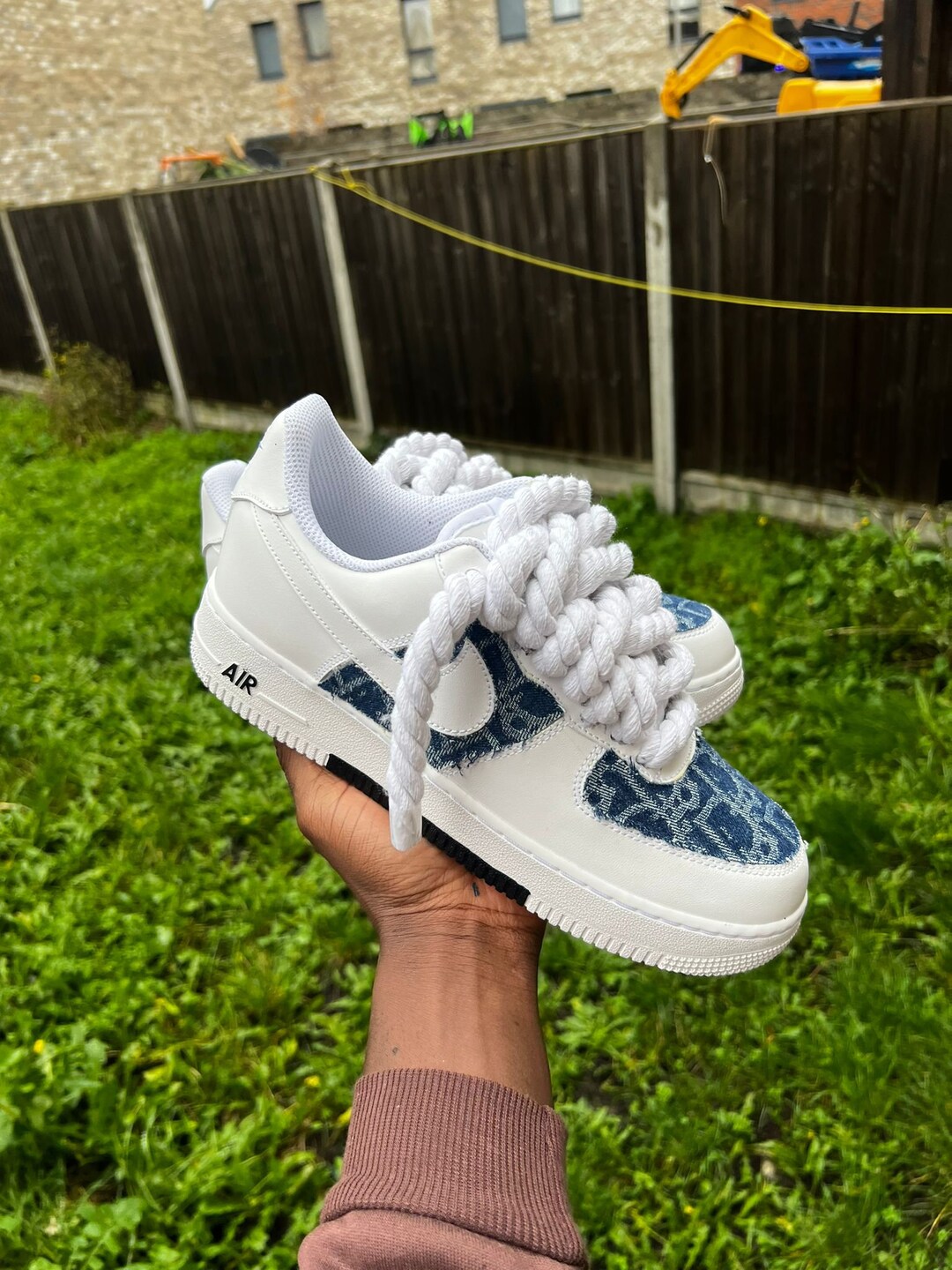 Custom Air Force 1 Rope Lace White Rope Lace Shoes Hand Paint - Etsy