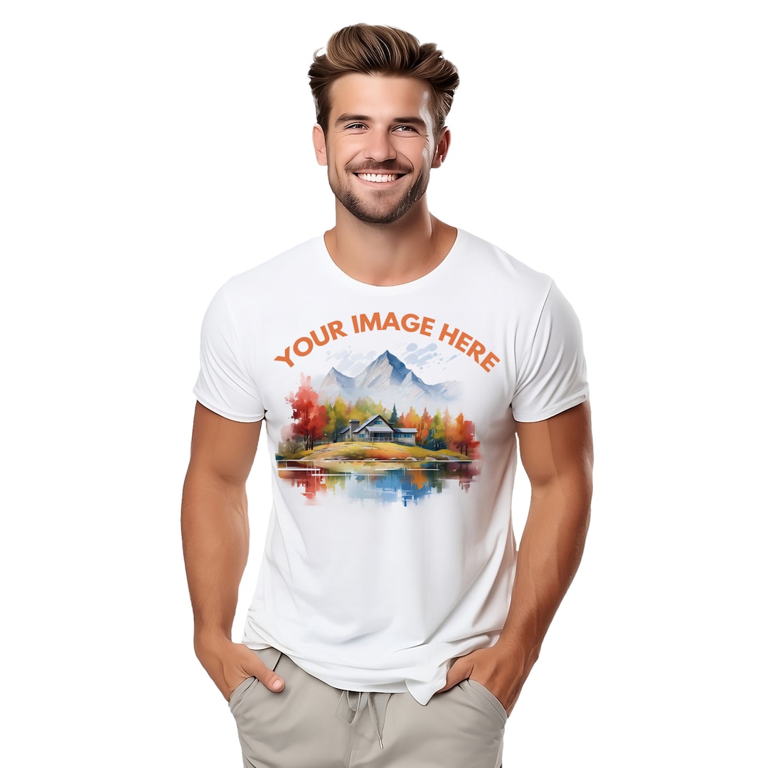 Customizable Polyester T-shirt: Add Your Image, Bright Colors - Etsy