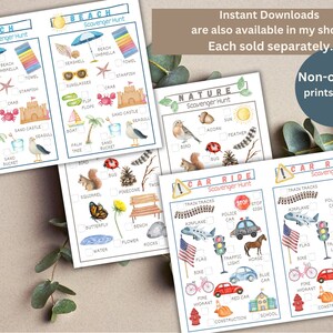 Custom Scavenger Hunt Printable for Kids, Personalized Outdoor ...