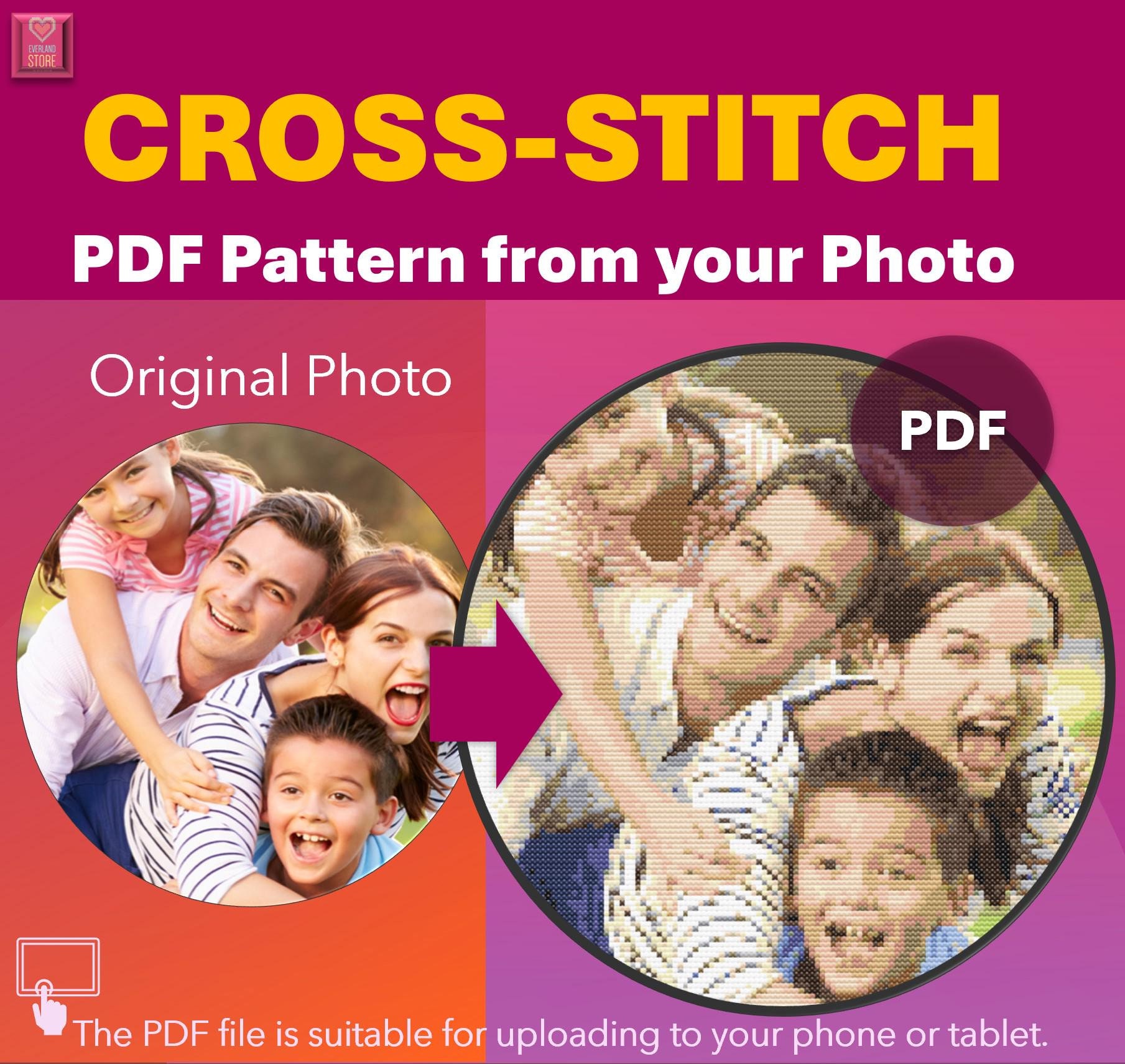 Personalized Cross Stitch Pattern From Photo (PDF Download) - Etsy